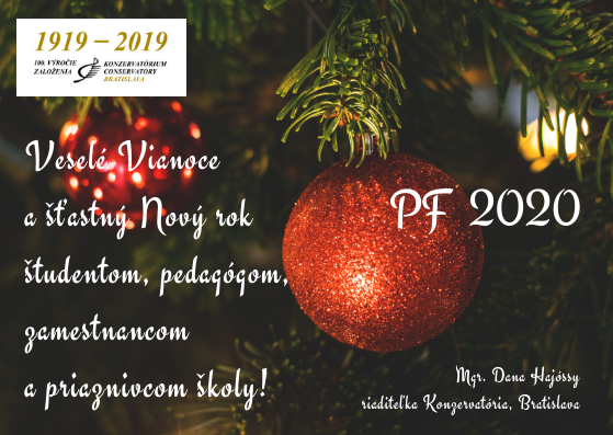 PF 2020 | Konzervatórium