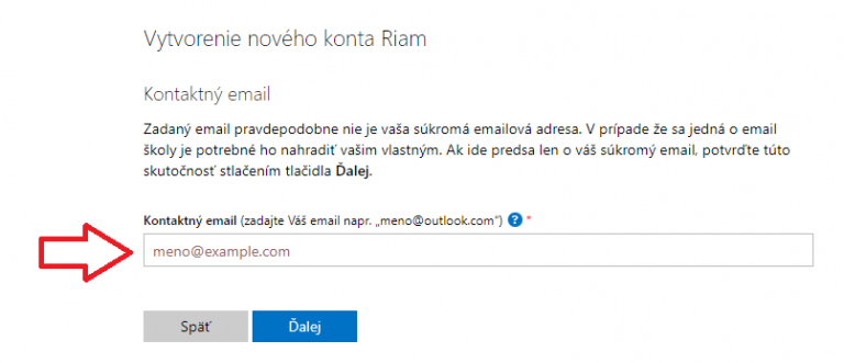 RIAM konto a vyplnenie dotazníka | Konzervatórium